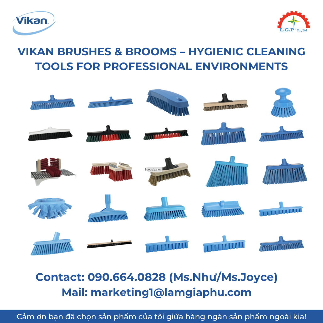 Vikan Brushes & Brooms | Hygienic Cleaning - LGP Trading Co., Ltd
